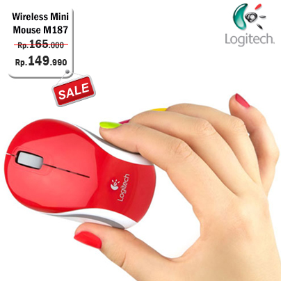 Gadget Maniacs: Si Imut Logitech Wireless Mini Mouse M187
